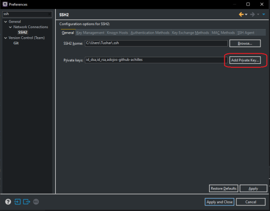 How To Add SSH Private Keys to Eclipse | Automation Dojos